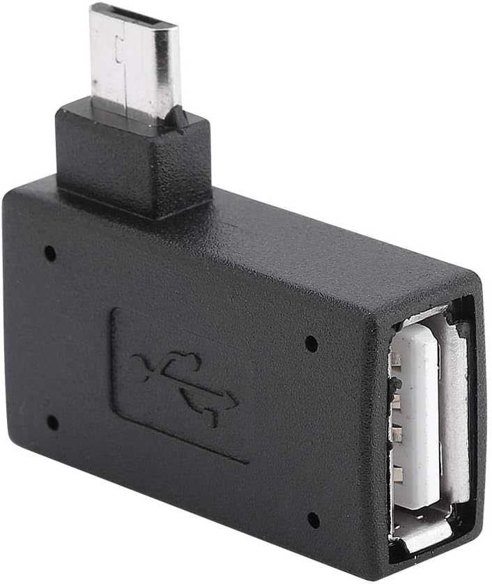 Micro USB 2.0 macho 90º Micro USB macho p/ micro B/A femea