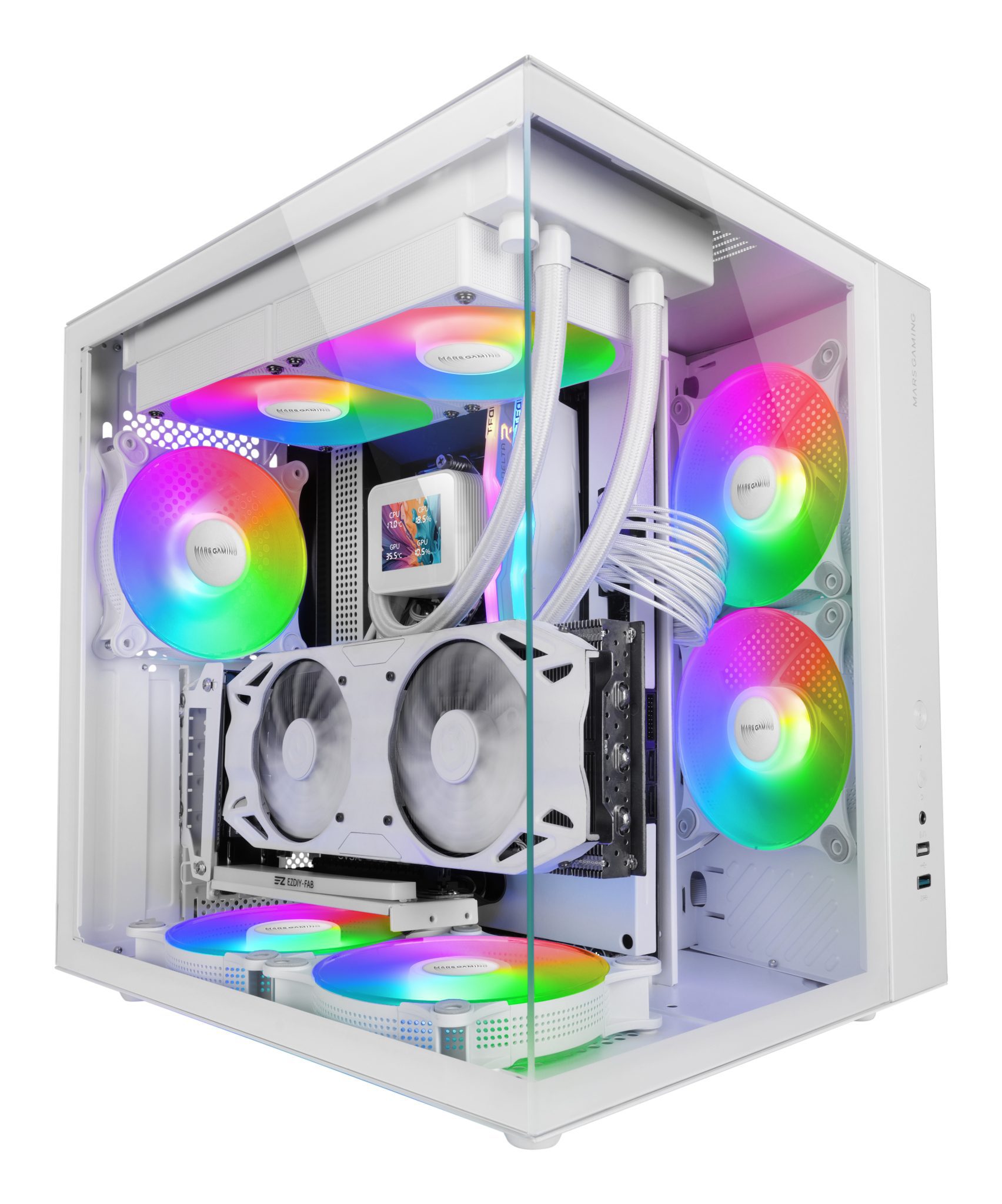 CAIXA MARS GAMING MCV-ONE ATX BOX WHITE